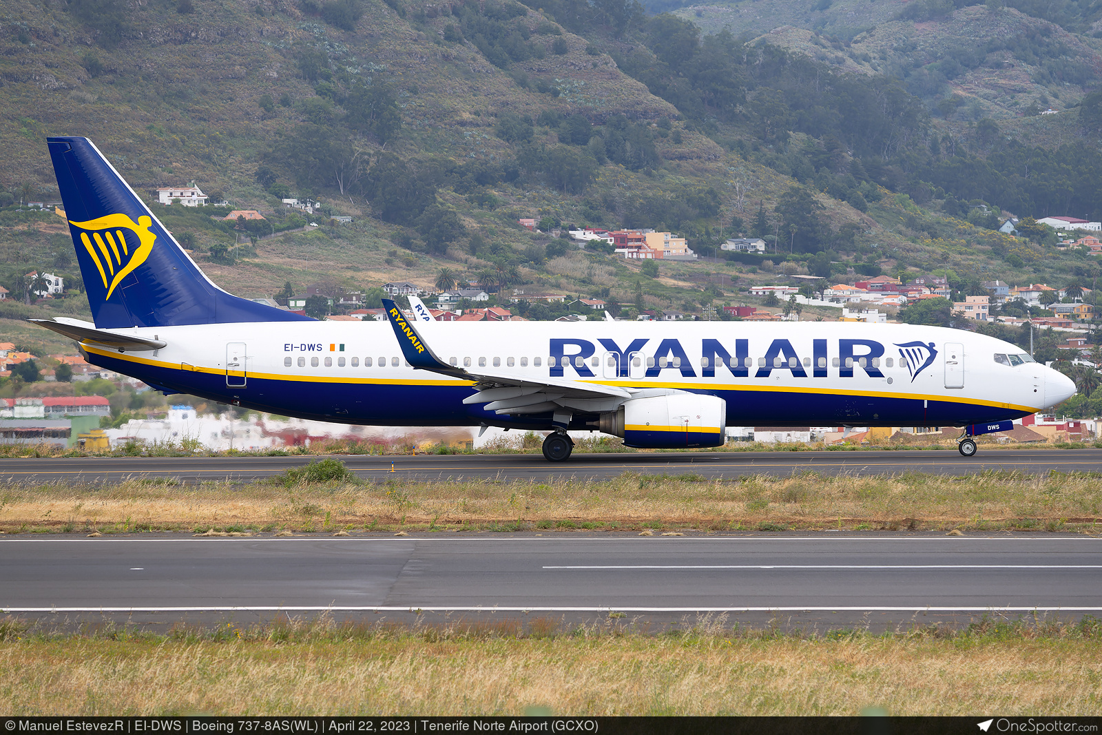 EI-DWS - Boeing 737-8AS(WL), Ryanair | OneSpotter.com