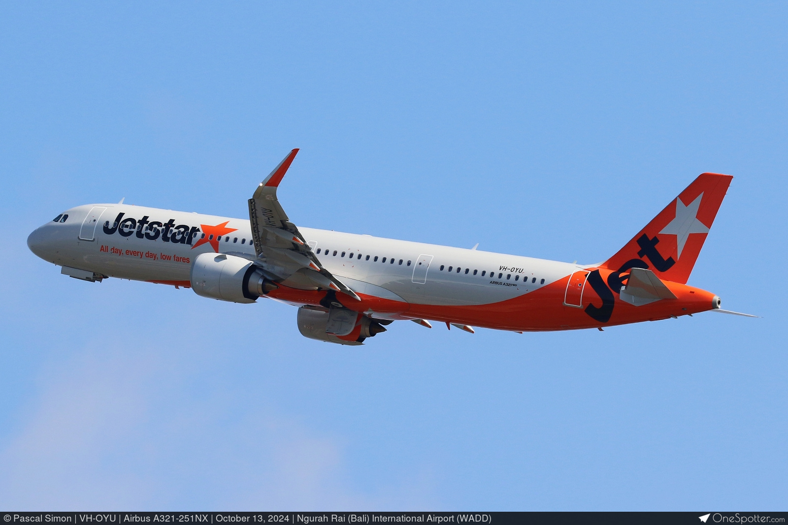 VH-OYU - Airbus A321-251NX, Jetstar Airways | OneSpotter.com