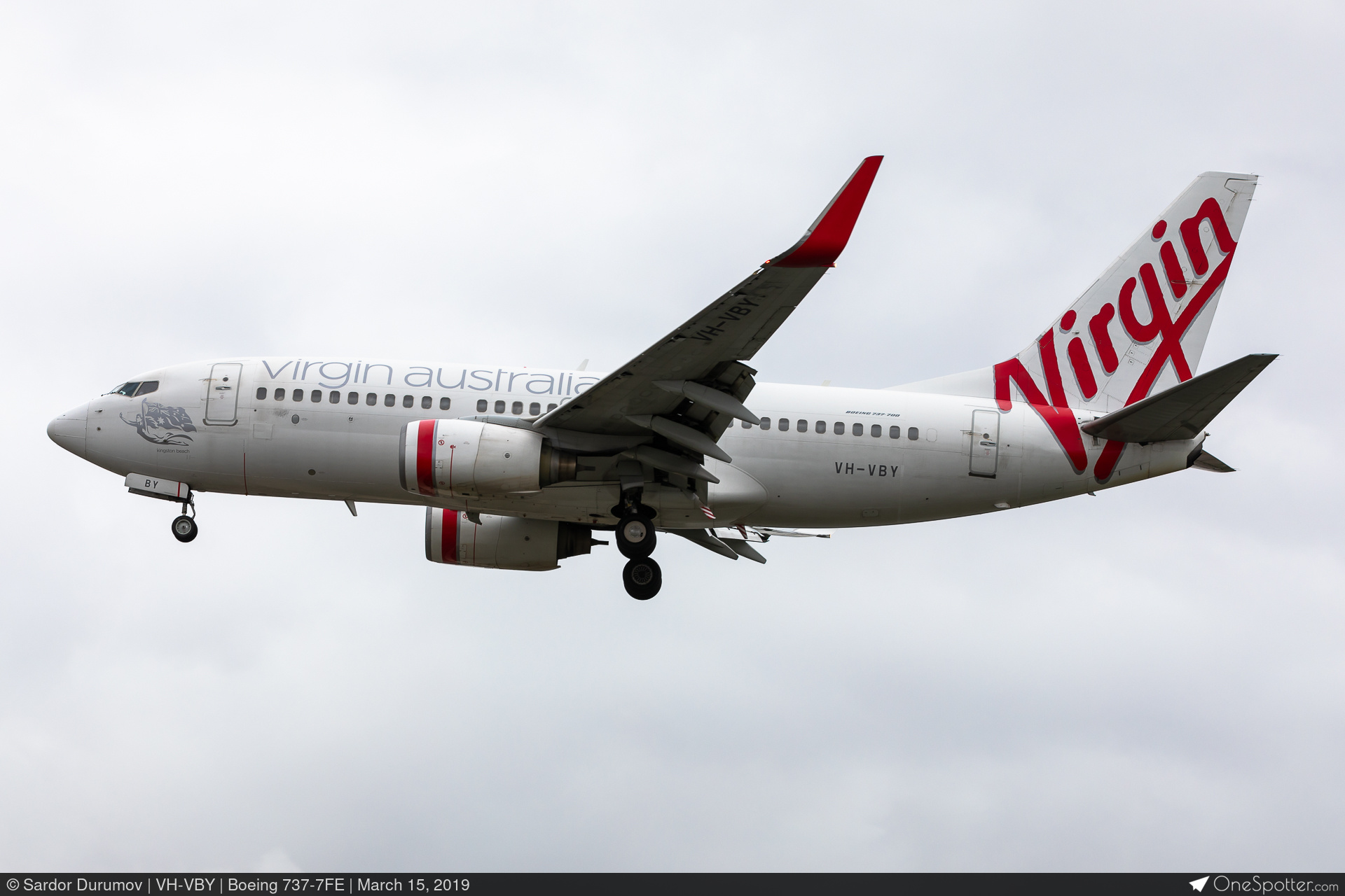 VH-VBY - Boeing 737-7FE, Virgin Australia | OneSpotter.com