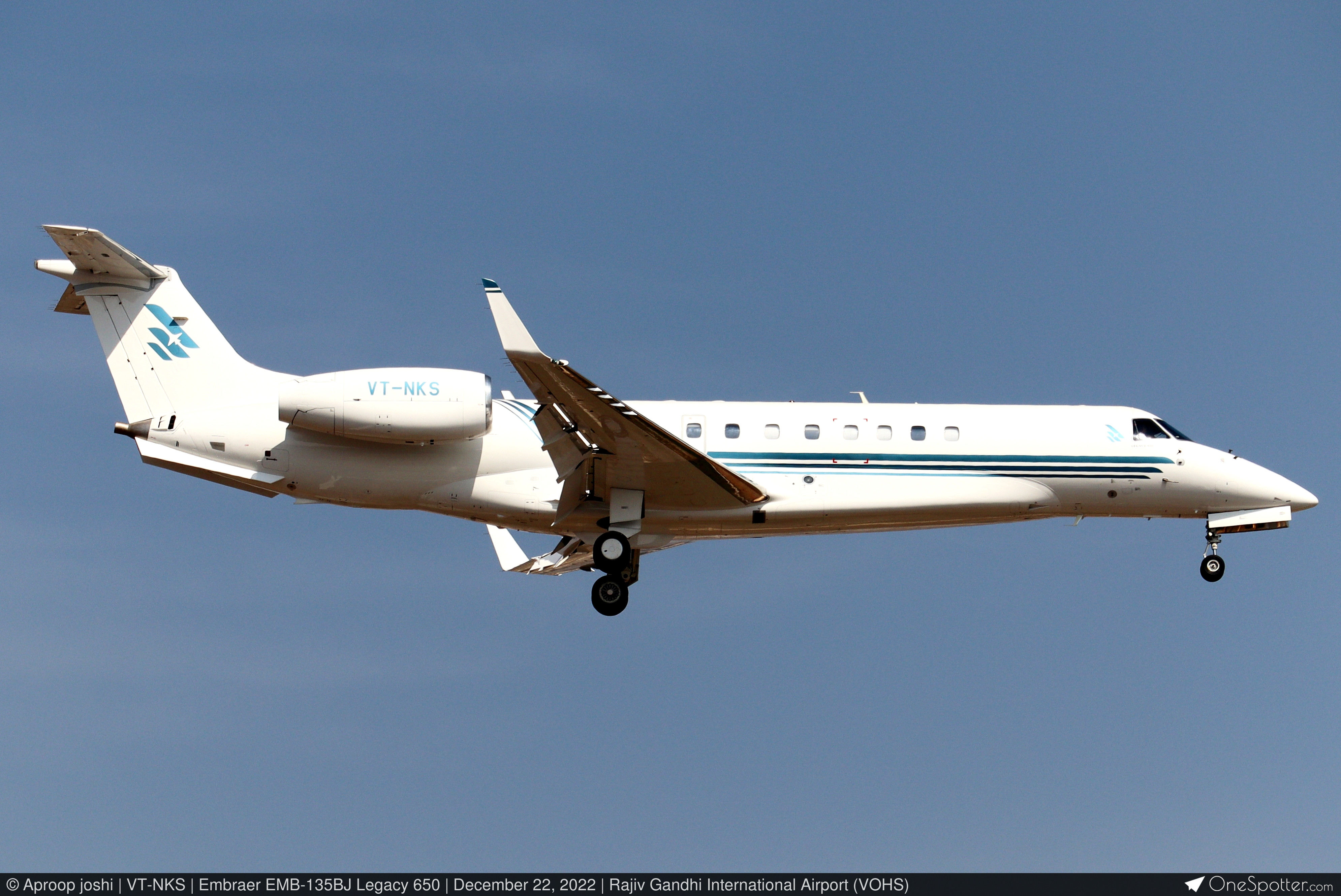 VT-NKS EHA Aviation Embraer EMB-135BJ Legacy 650, MSN VT-NKS EHA Aviation Embraer EMB-135BJ Legacy 650, MSN