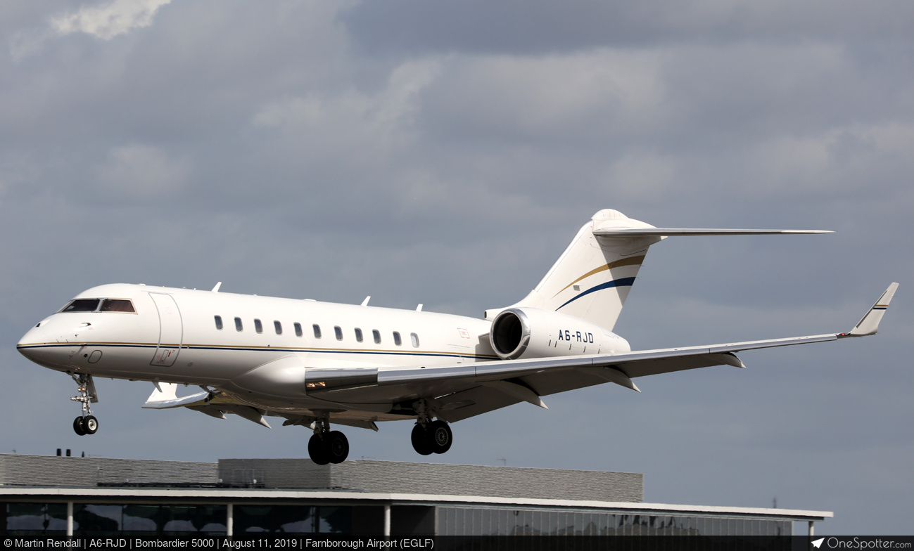 A6-RJD Royal Jet Bombardier 5000, MSN 9621 | OneSpotter.com