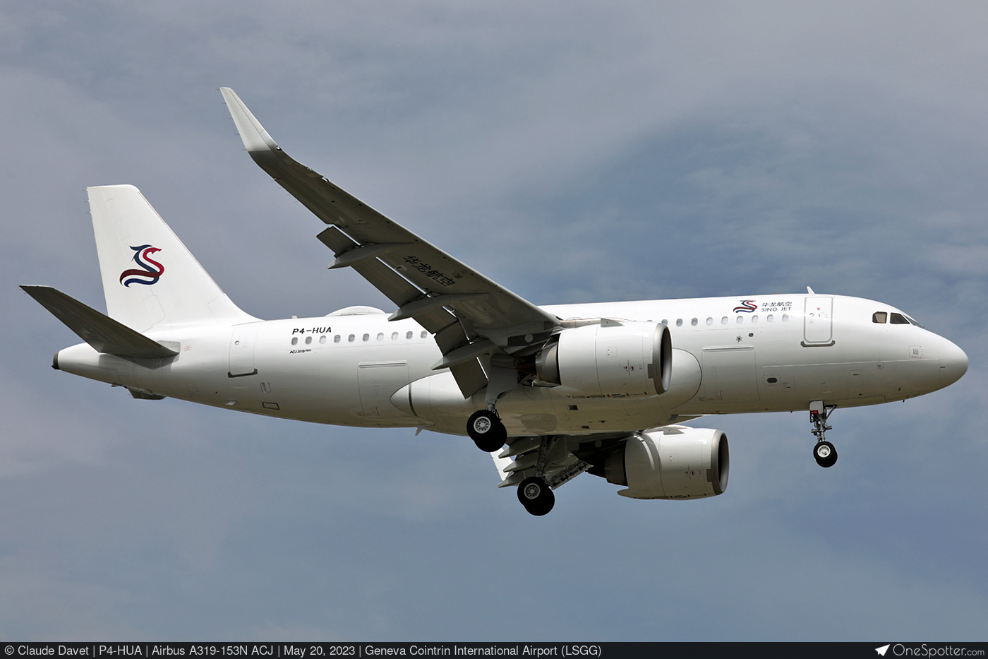 P4-HUA Sino Jet Airbus A319-153N ACJ, MSN 10673 | OneSpotter.com